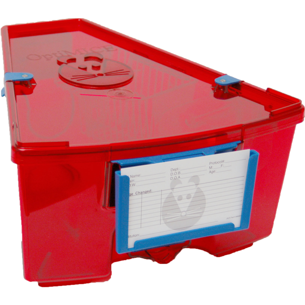 Optimice Standard Cage Bottom, Red - Animal Care Systems